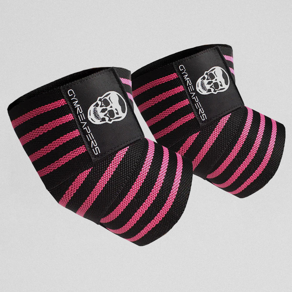 Gymreapers Weightlifting Elbow Wraps - Pink