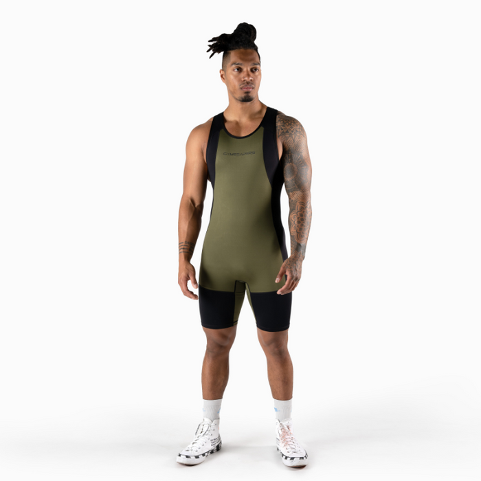 Gymreapers Weightlifting Singlet - OD Green